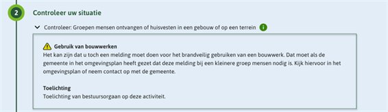 Resultaat van de Vergunningcheck in het Omgevingsloket | Informatiepunt ...